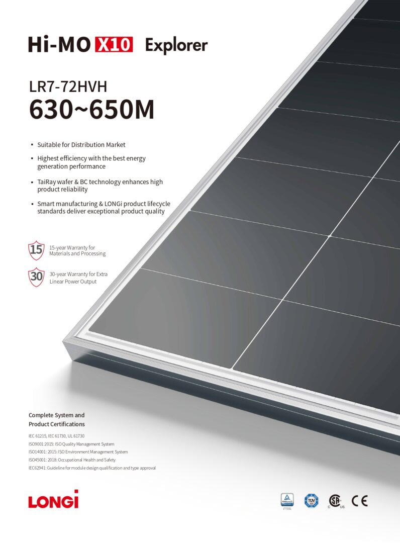 LONGI HI-MO X10 650W – Siwasolar